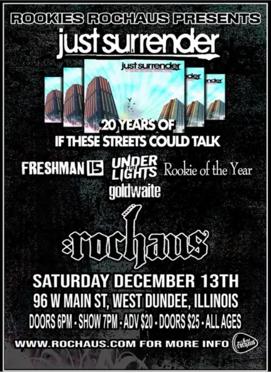 Rookies Rochaus Presents National Artist Just Surrender & Friends ...